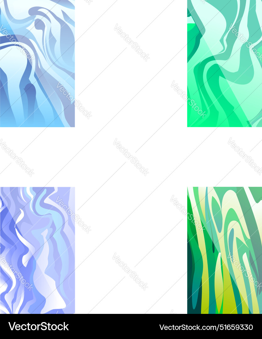 Abstract marble texture design collection Vector Image