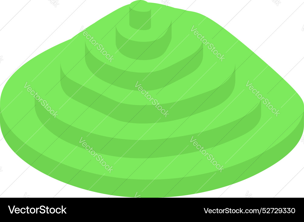 Green rice field terraces representing agriculture