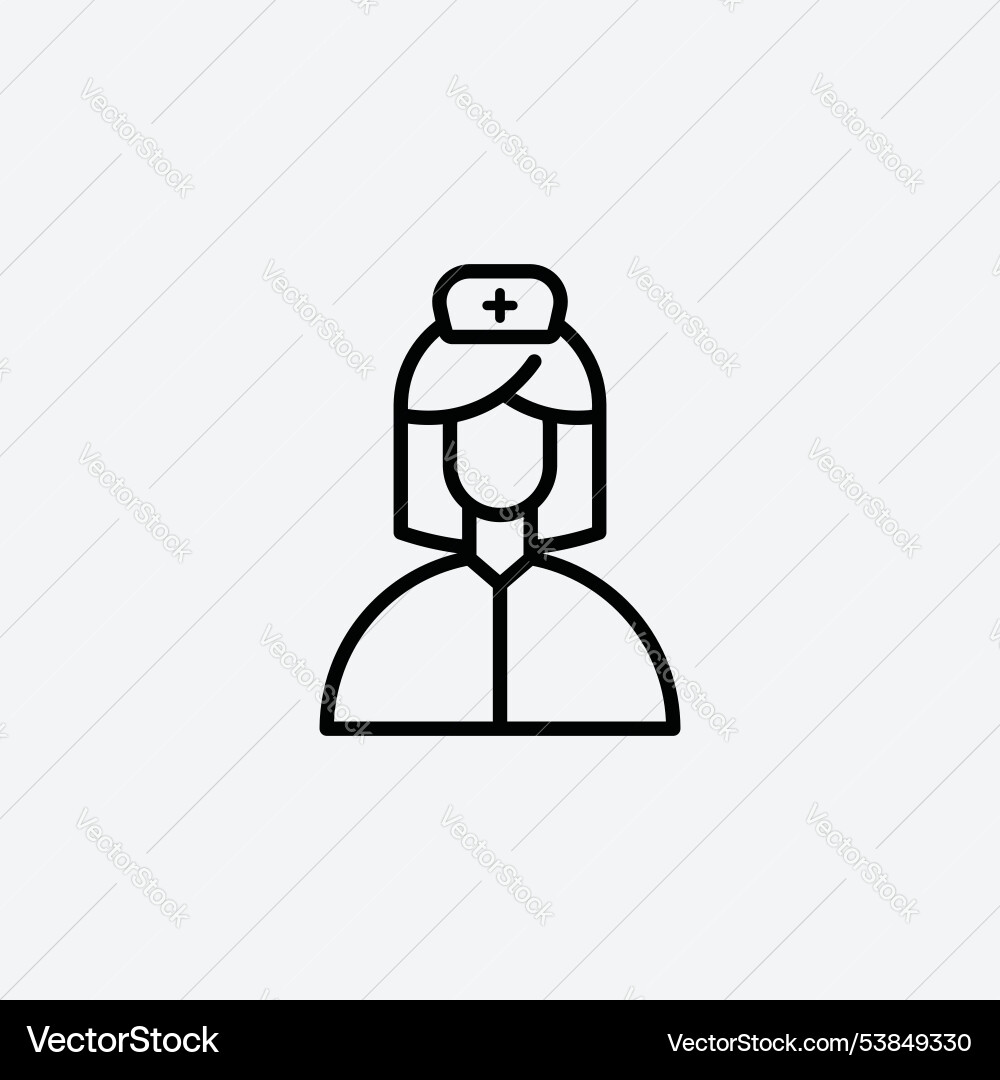 Nurse icon set Royalty Free Vector Image - VectorStock