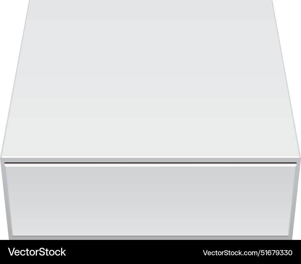 Realistic package sliding box Royalty Free Vector Image