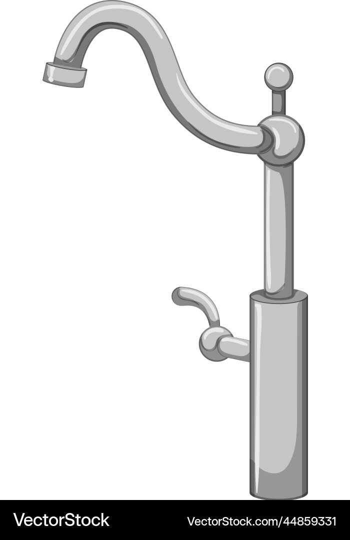 Bathroom faucet water cartoon Royalty Free Vector Image