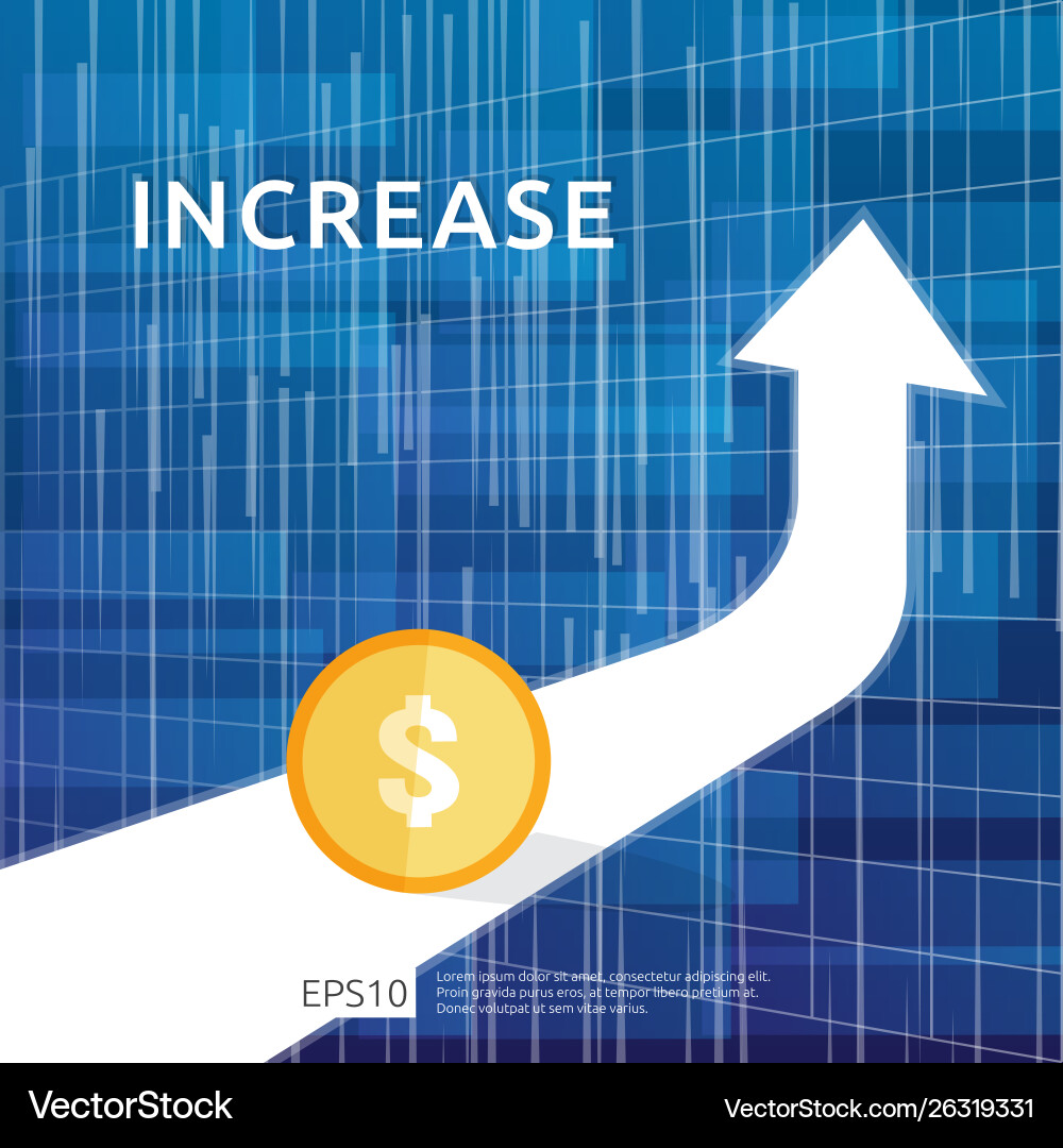 Finance performance return on investment roi Vector Image
