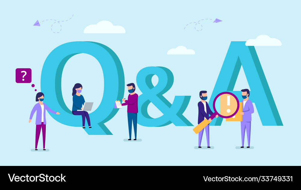 Question and answer concept Royalty Free Vector Image