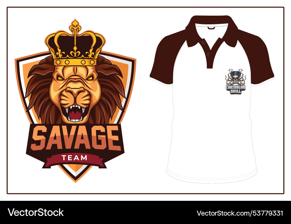 Savage sports logo Royalty Free Vector Image - VectorStock