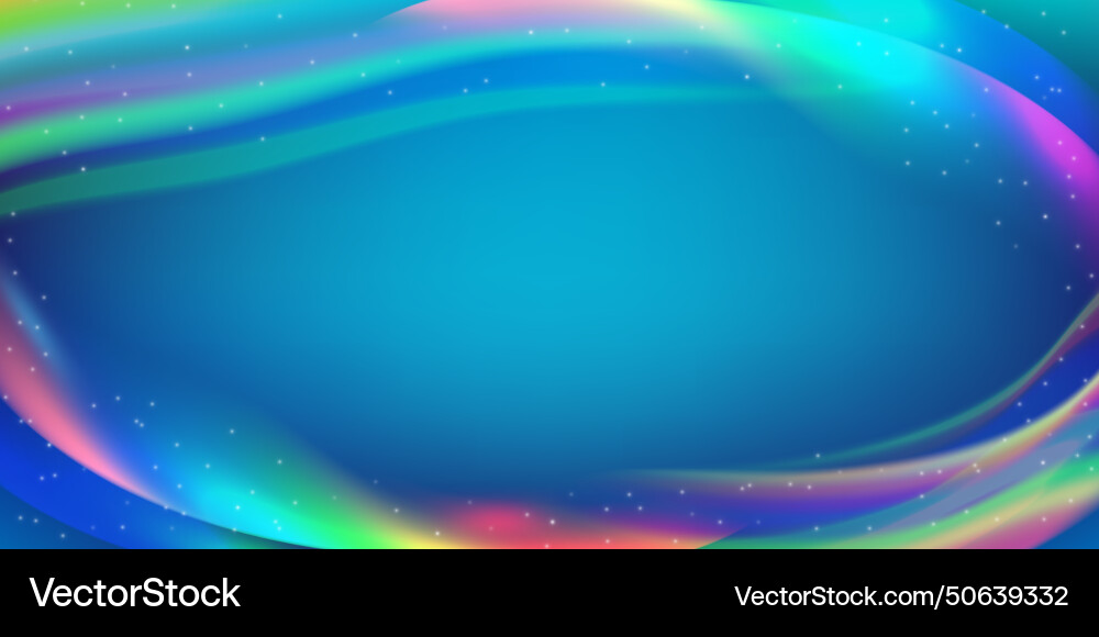 Abstract blurred iridescent light backdrop Vector Image
