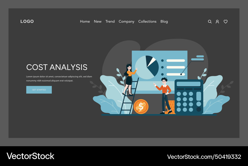 Detailed expense breakdown and financial Vector Image
