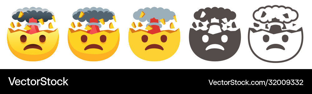 Exploding Head Emoji Exploding Head 🤯 (emoji)” Oils & Gold Leaf