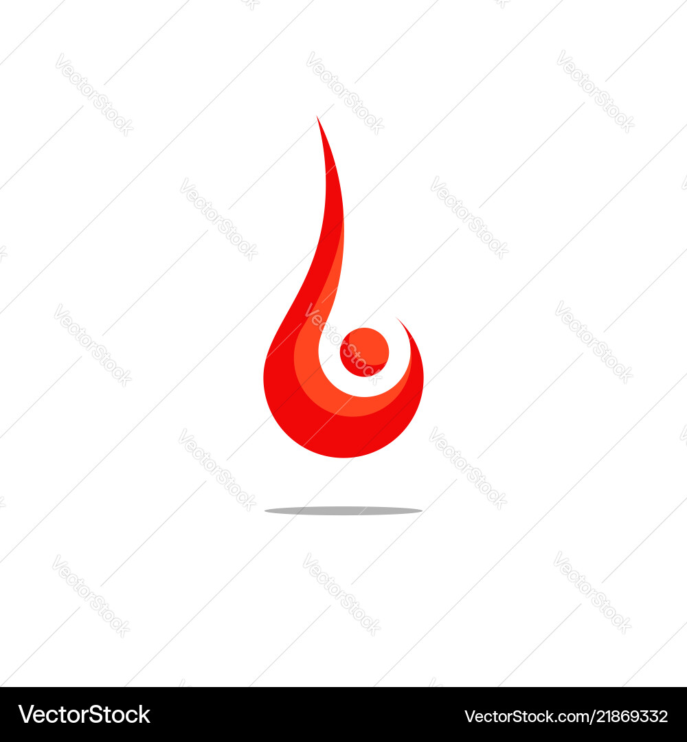 Fire six logo Royalty Free Vector Image - VectorStock