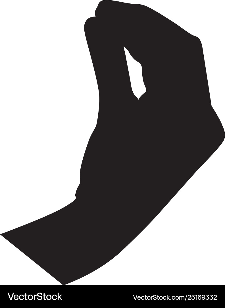 Italian Pointing Hand Gesture Royalty Free Vector Image