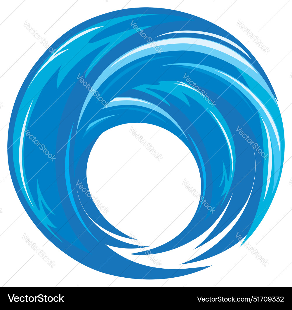 Wave water Royalty Free Vector Image - VectorStock