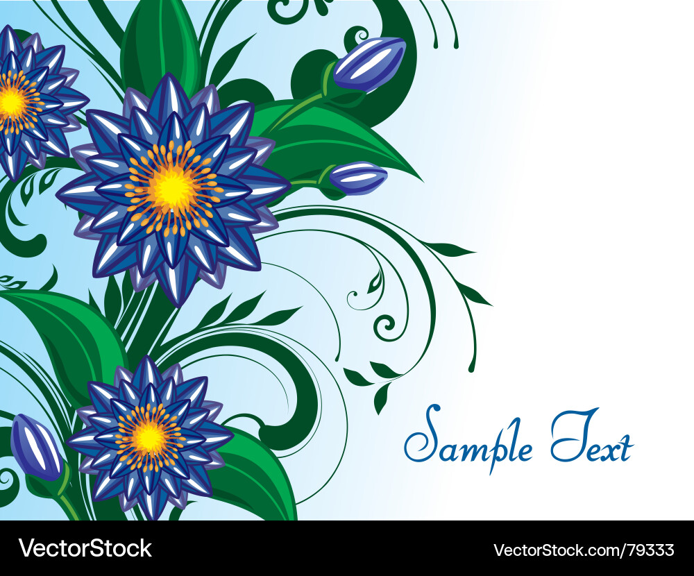 Floral page Royalty Free Vector Image - VectorStock