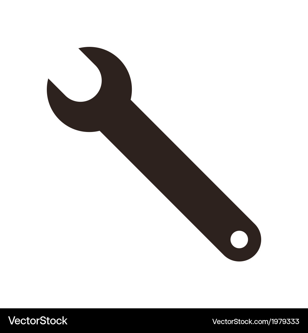 Wrench icon Royalty Free Vector Image - VectorStock