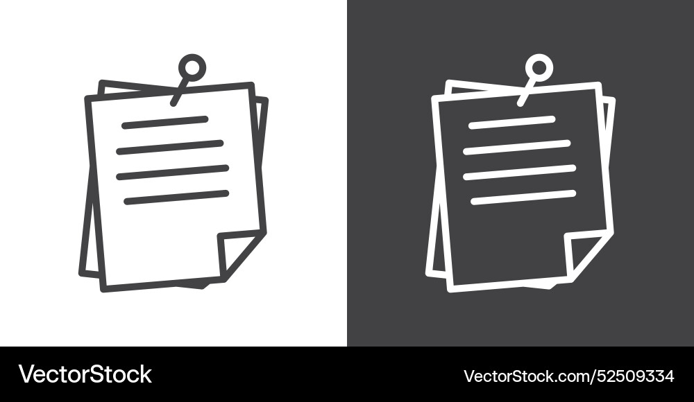 Sticky notes icon Royalty Free Vector Image - VectorStock