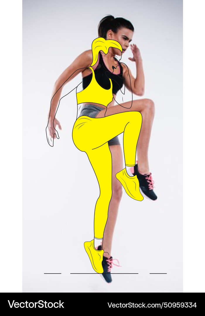 Women workout Royalty Free Vector Image - VectorStock