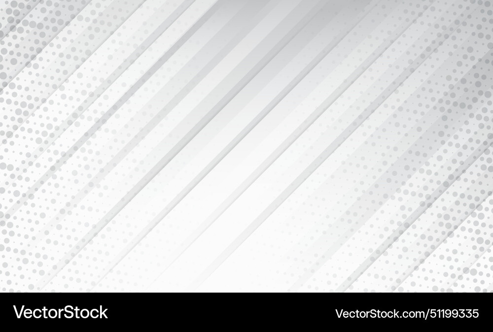 Modern halftone white and grey background Vector Image