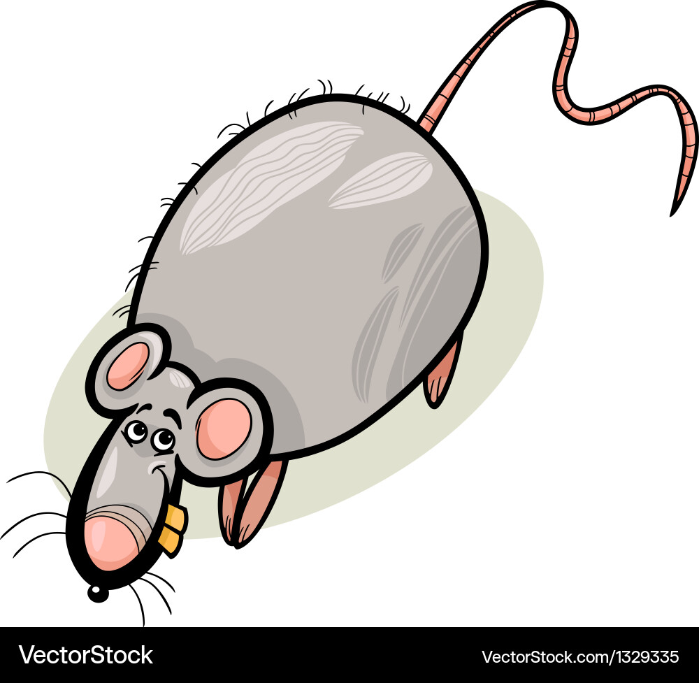 Rat cartoon character Royalty Free Vector Image