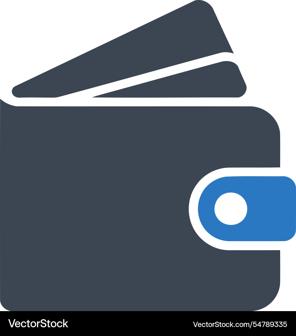 Wallet icon Royalty Free Vector Image - VectorStock