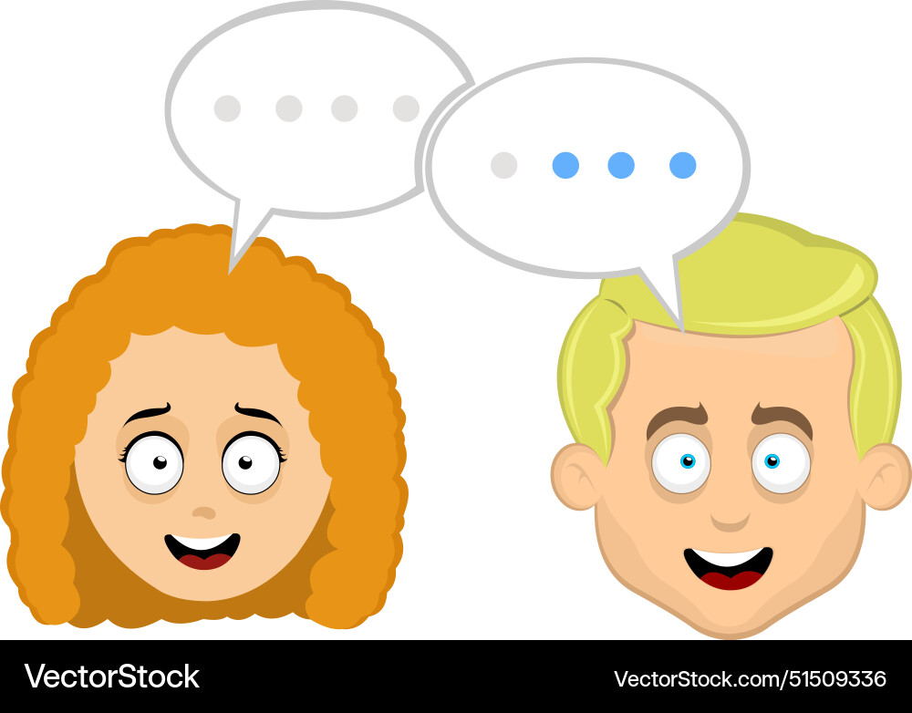 Icon people talking in chat technology Royalty Free Vector