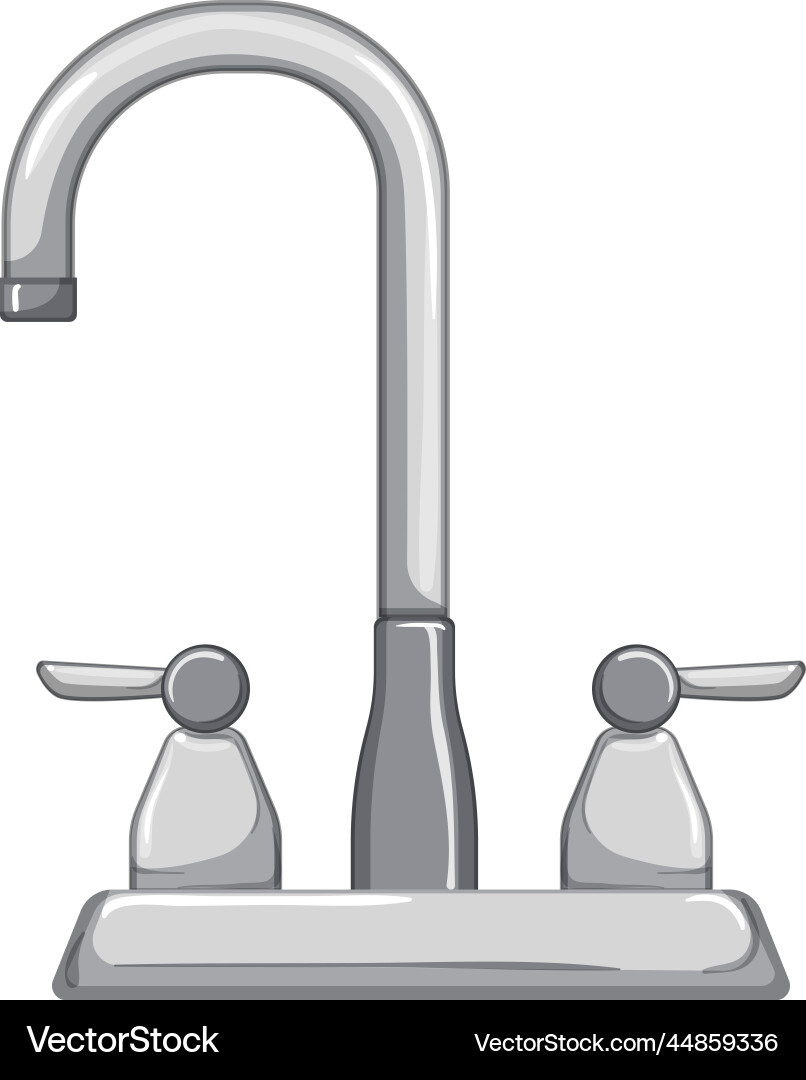 Pipe faucet water cartoon Royalty Free Vector Image