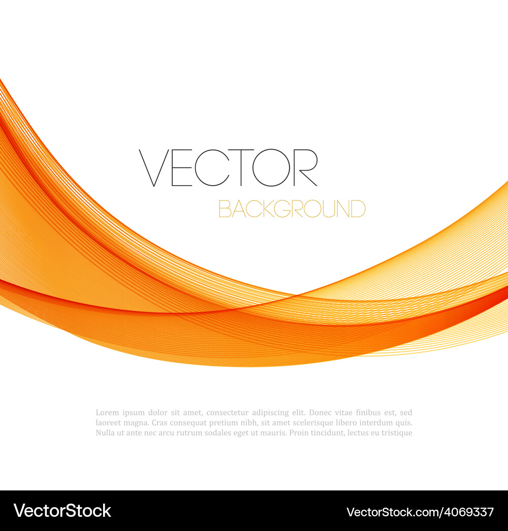 Abstract curved lines background template Vector Image
