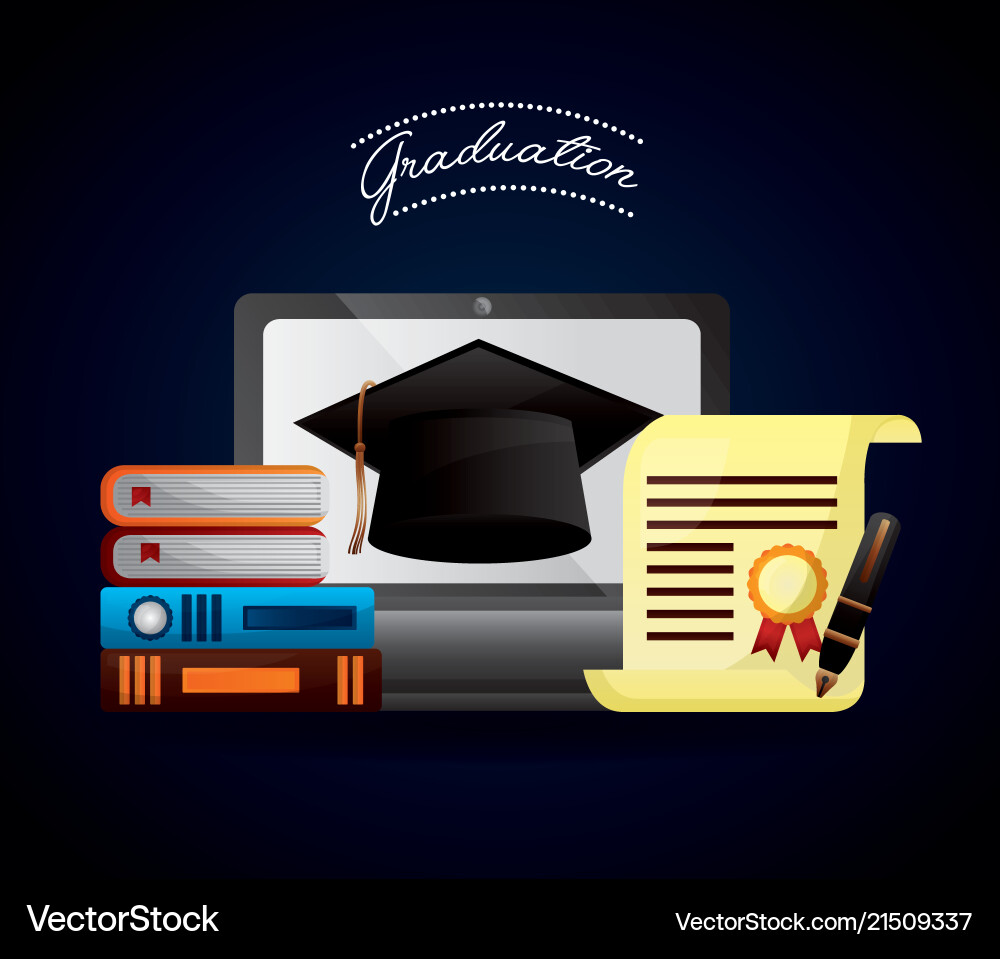 Congratulations graduation card Royalty Free Vector Image