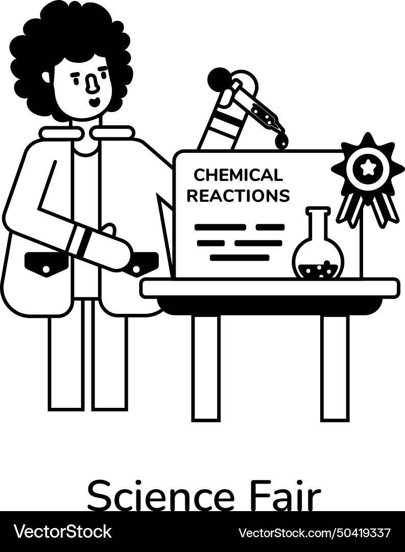 Science fair Royalty Free Vector Image - VectorStock