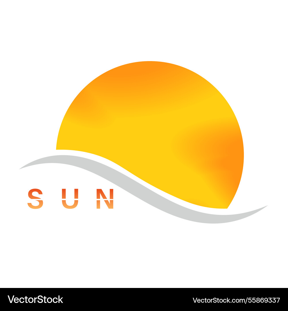 Sun logo Royalty Free Vector Image - VectorStock