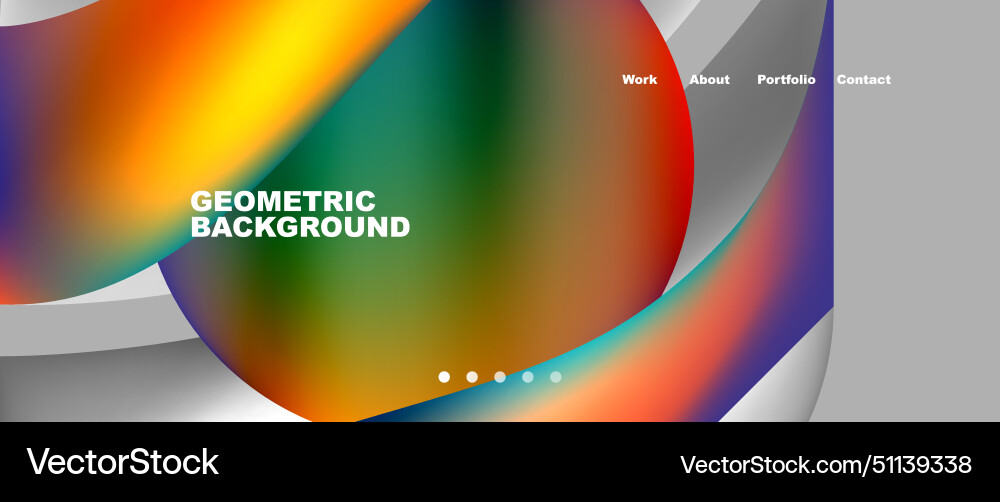 A colorful circle pattern with rainbow colors Vector Image