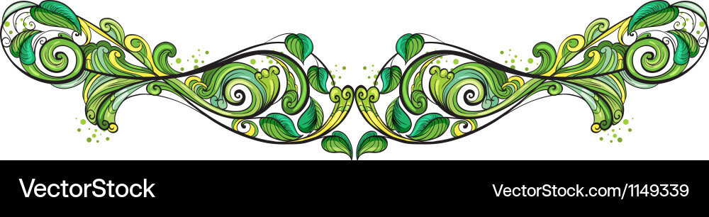 A green border Royalty Free Vector Image - VectorStock