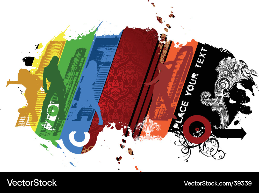 City hip-hop Royalty Free Vector Image - VectorStock
