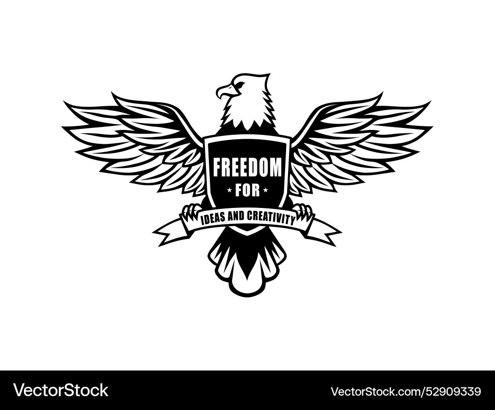 Eagle shield logo Royalty Free Vector Image - VectorStock