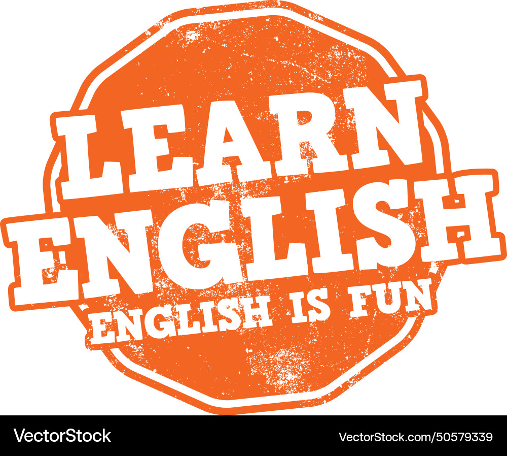 Learn english Royalty Free Vector Image - VectorStock