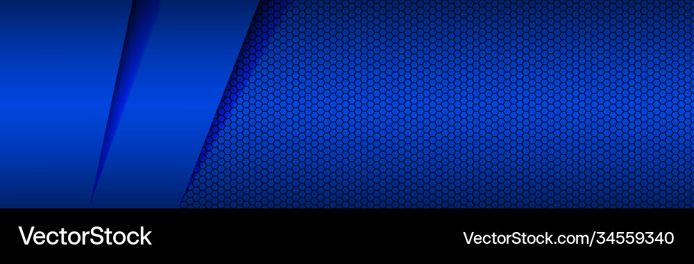 Blue modern material design header Royalty Free Vector Image