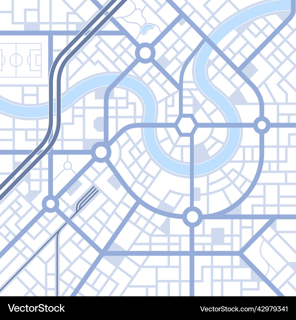 City map Royalty Free Vector Image - VectorStock