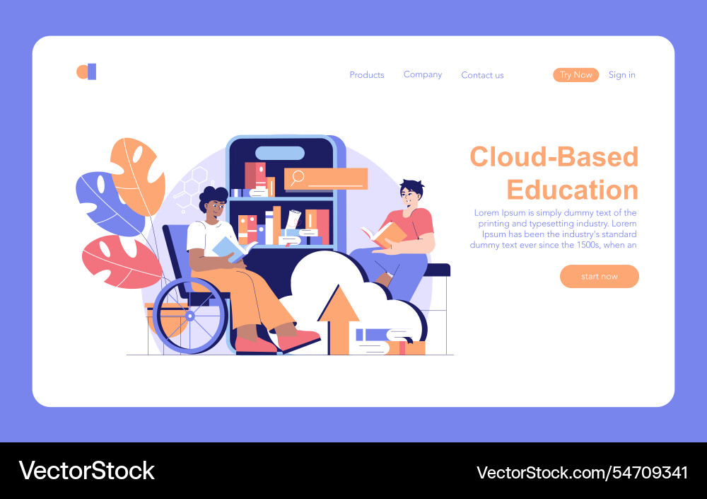 Edtech flat Royalty Free Vector Image - VectorStock