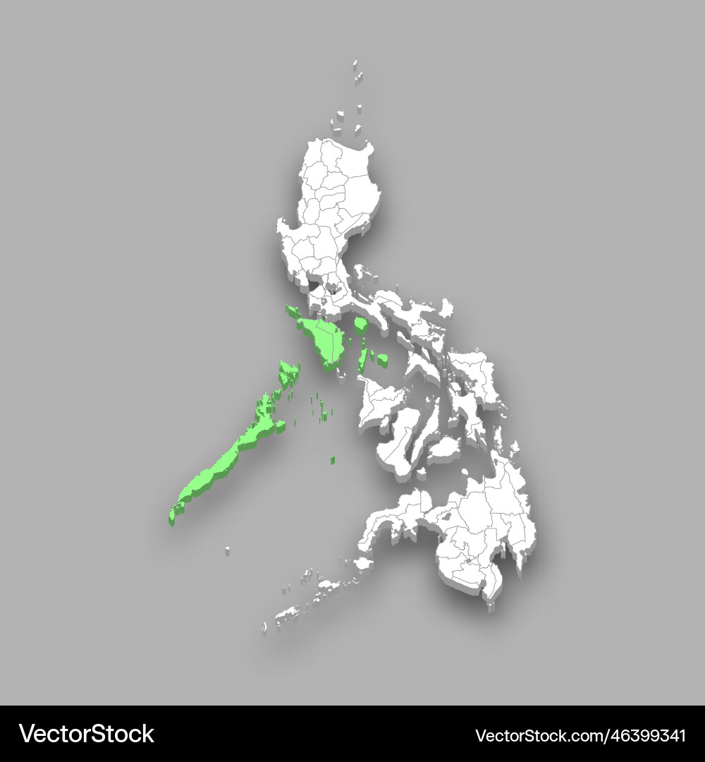 Mimaropa region location within philippines map Vector Image