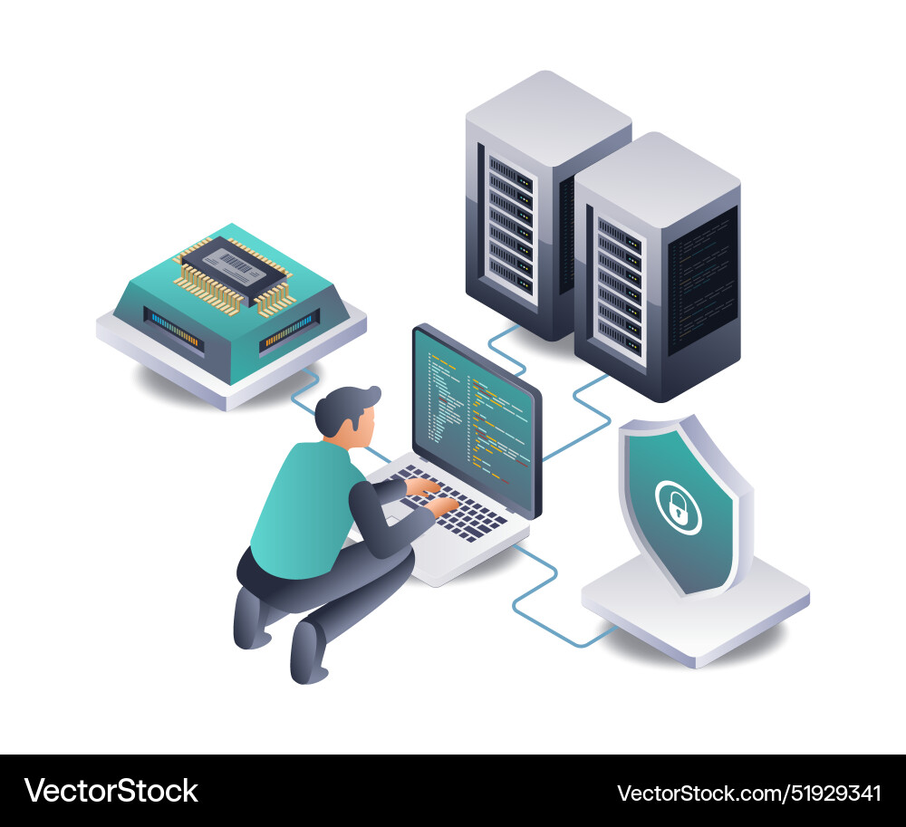 Modern Technology Collaboration Royalty Free Vector Image