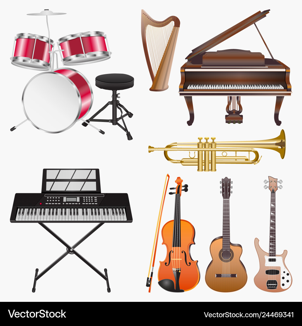 Musical-instruments4 Royalty Free Vector Image