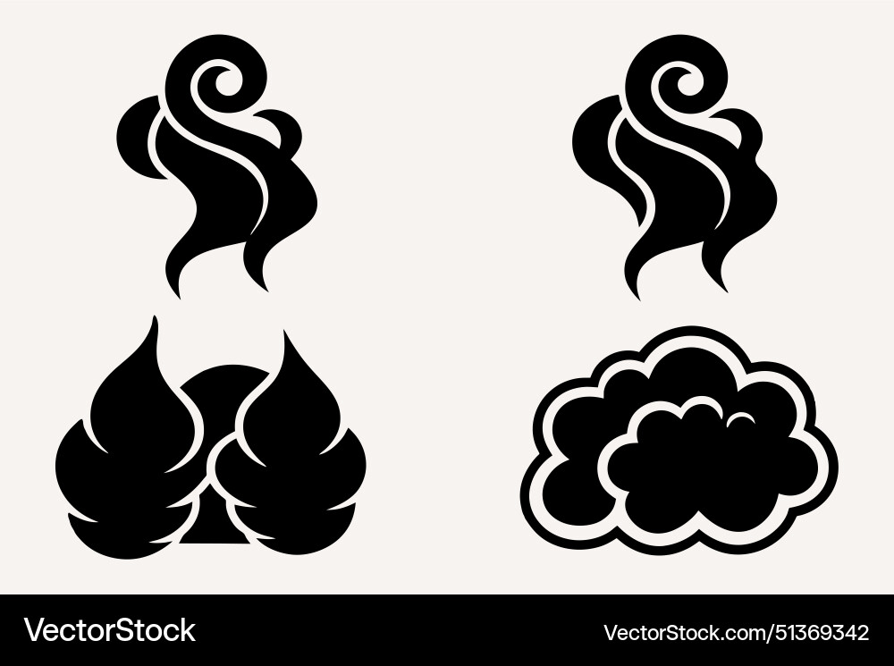 Complete guide to smoke icons styles uses and Vector Image