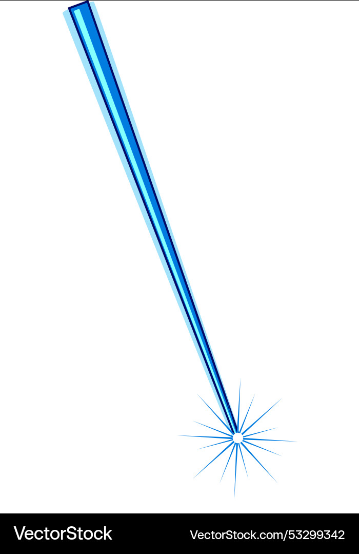 Photons laser beam cartoon Royalty Free Vector Image