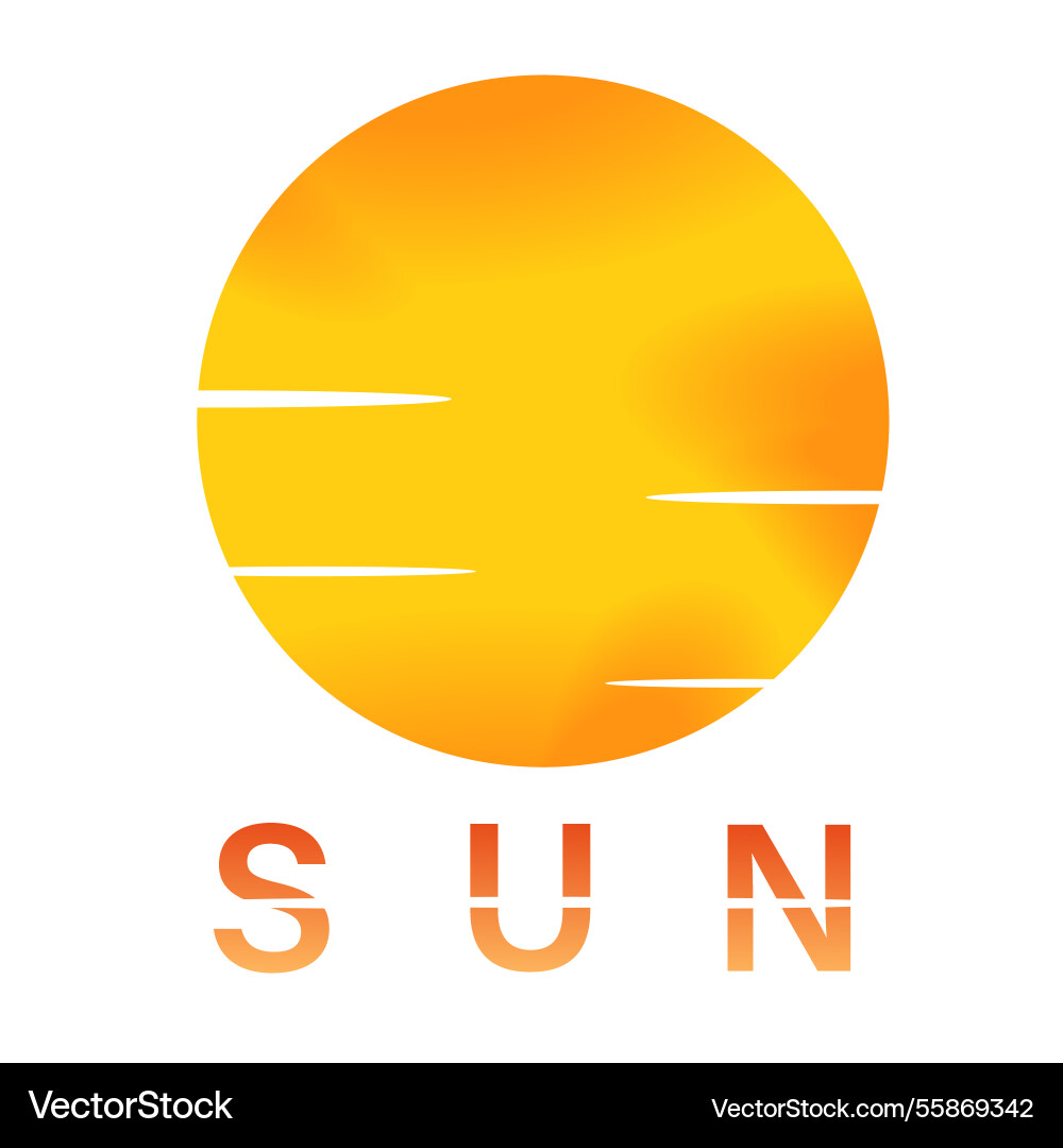 Sun logo Royalty Free Vector Image - VectorStock