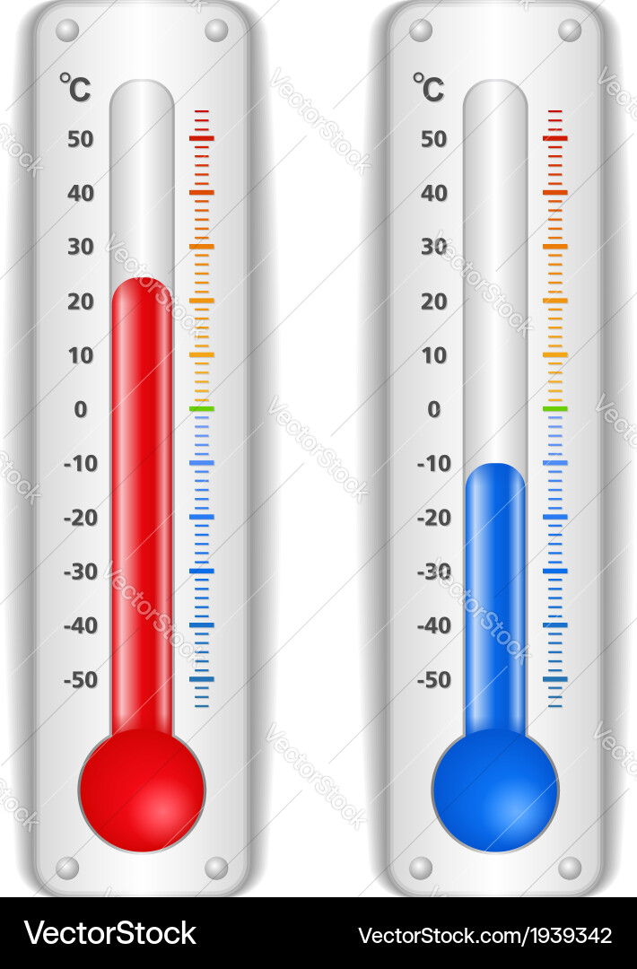 Thermometers Royalty Free Vector Image - VectorStock