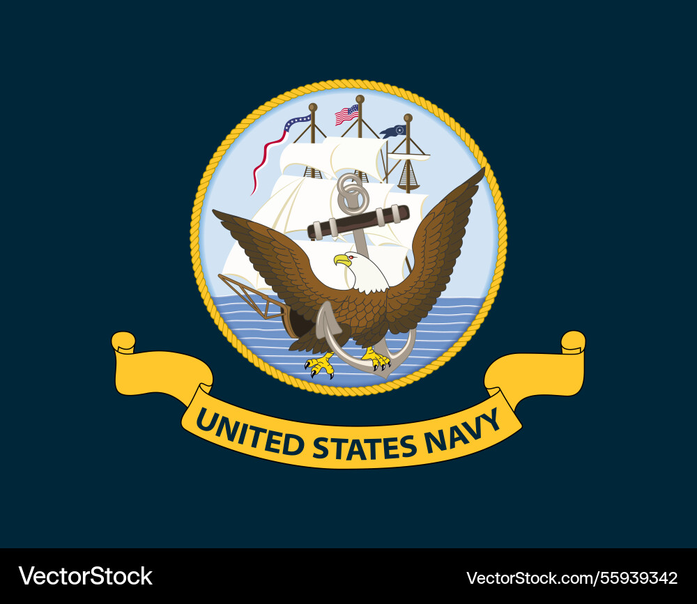 United States Navy Flag Royalty Free Vector Image