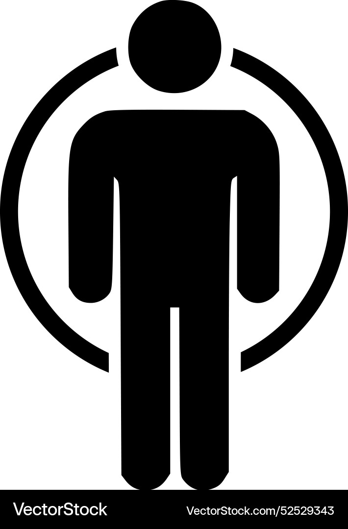 Human icon art icons and graphics Royalty Free Vector Image