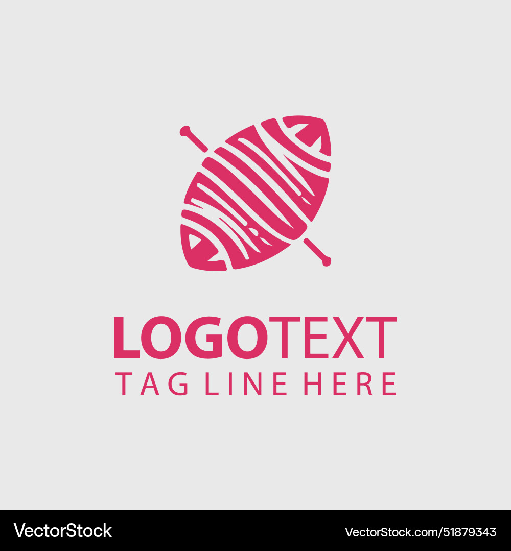 Knitting logo Royalty Free Vector Image - VectorStock