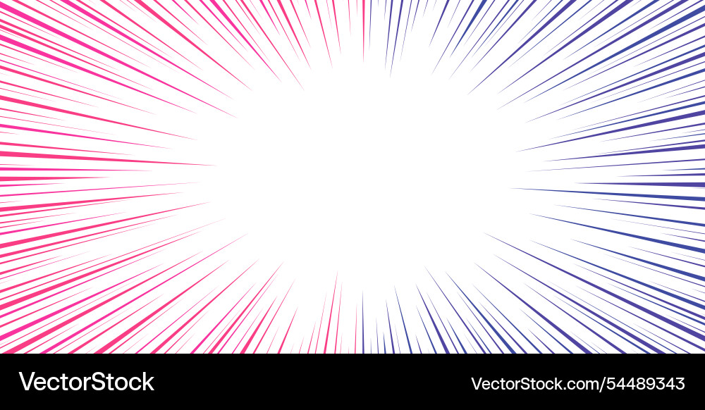 Line motion comic style design vs red blue speed Vector Image