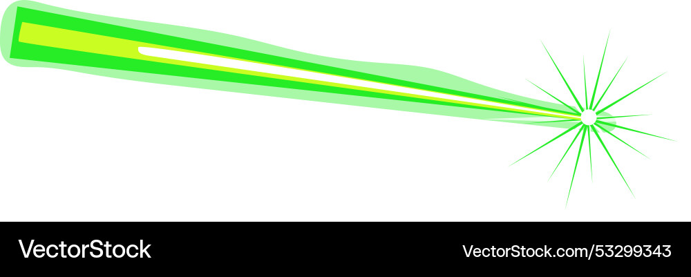 Optics laser beam cartoon Royalty Free Vector Image