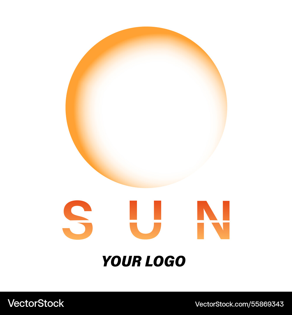 Sun logo Royalty Free Vector Image - VectorStock