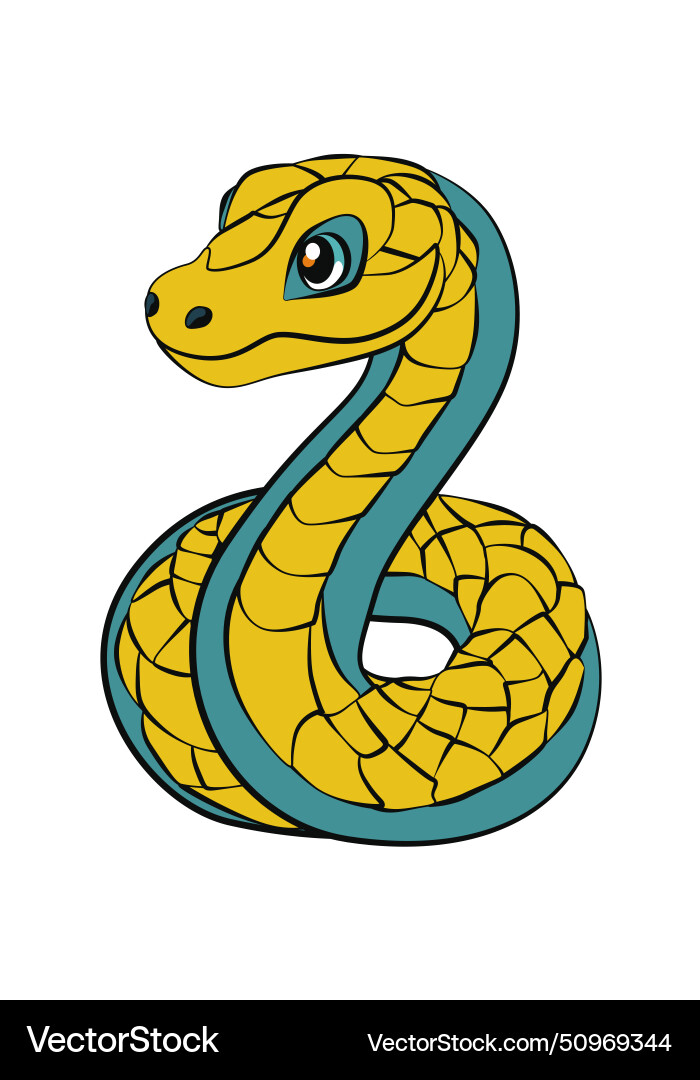 Cartoon snake Royalty Free Vector Image - VectorStock