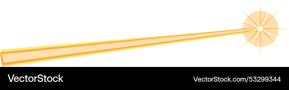 Light laser beam cartoon Royalty Free Vector Image